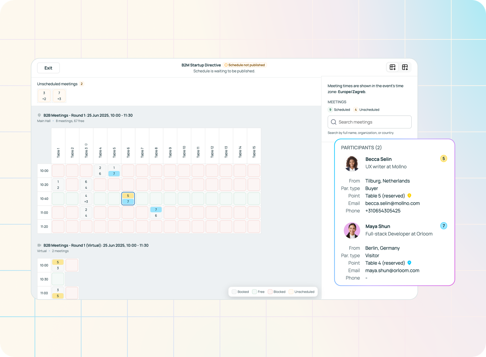 Newest product releases for b2match networking platform