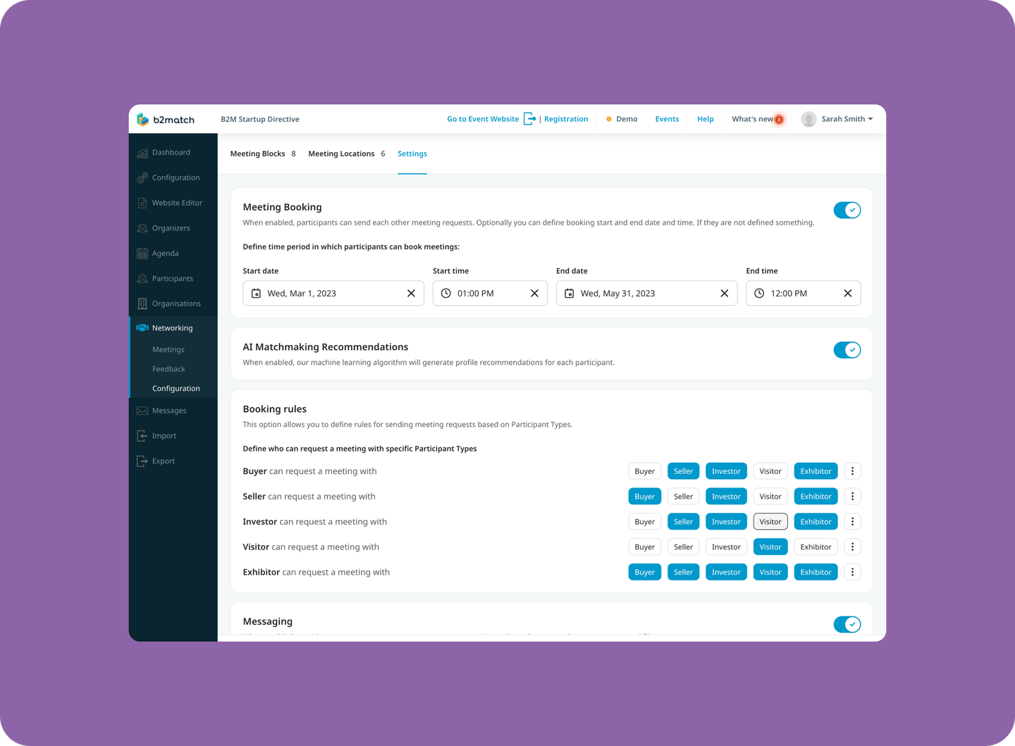Newest Product Releases for b2match Networking Platform