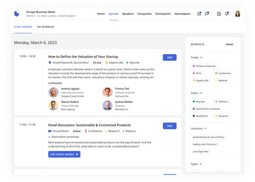 An Interactive Event Agenda That’s More Than A Schedule