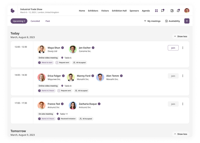 High-performing hybrid trade show software.