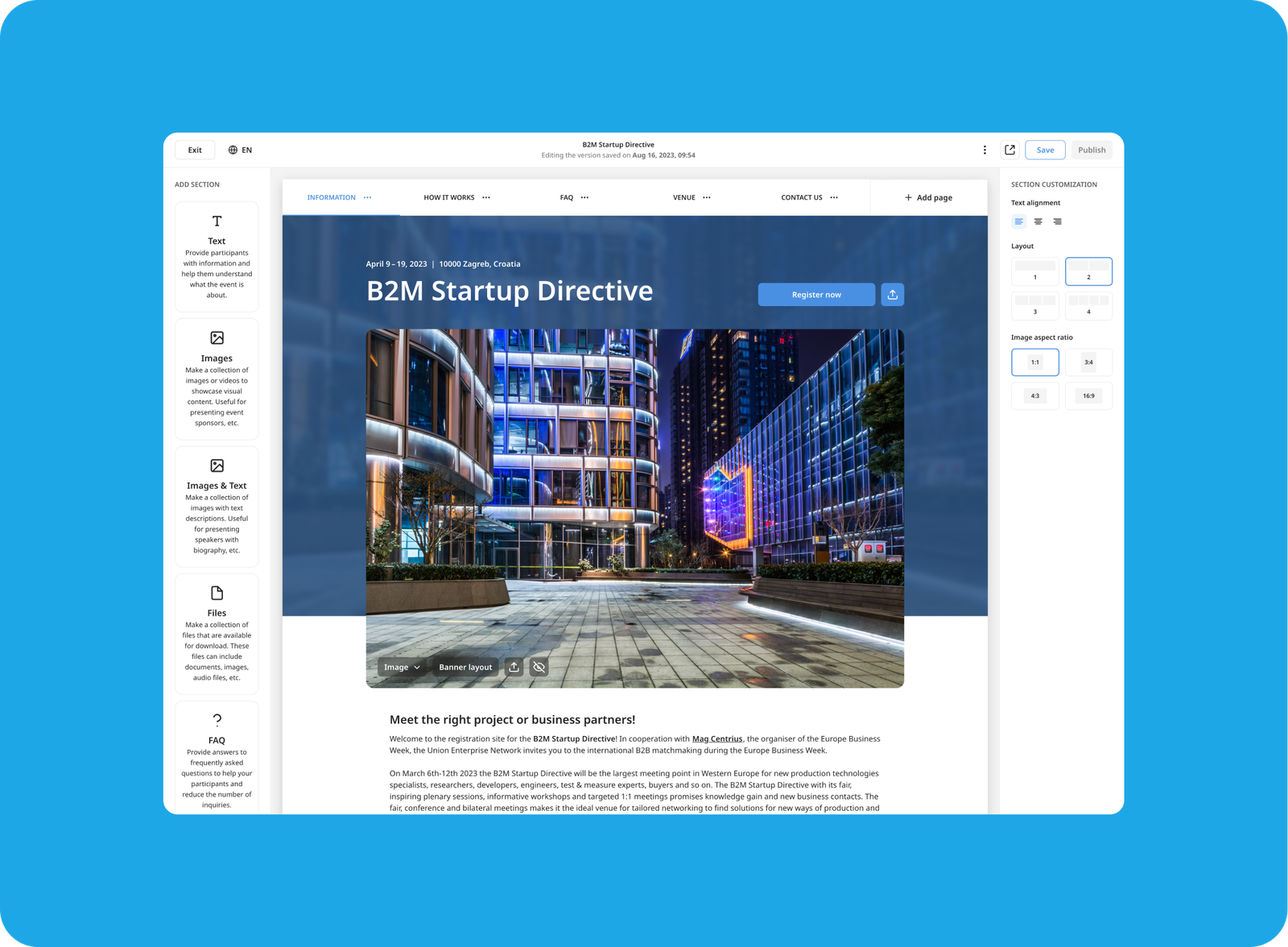 Newest Product Releases for b2match Networking Platform