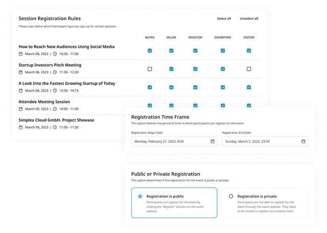 Set Up A Registration Form Perfectly Tailored For Your Event