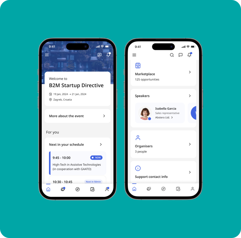Seamless event journey with an AI-powered mobile event app