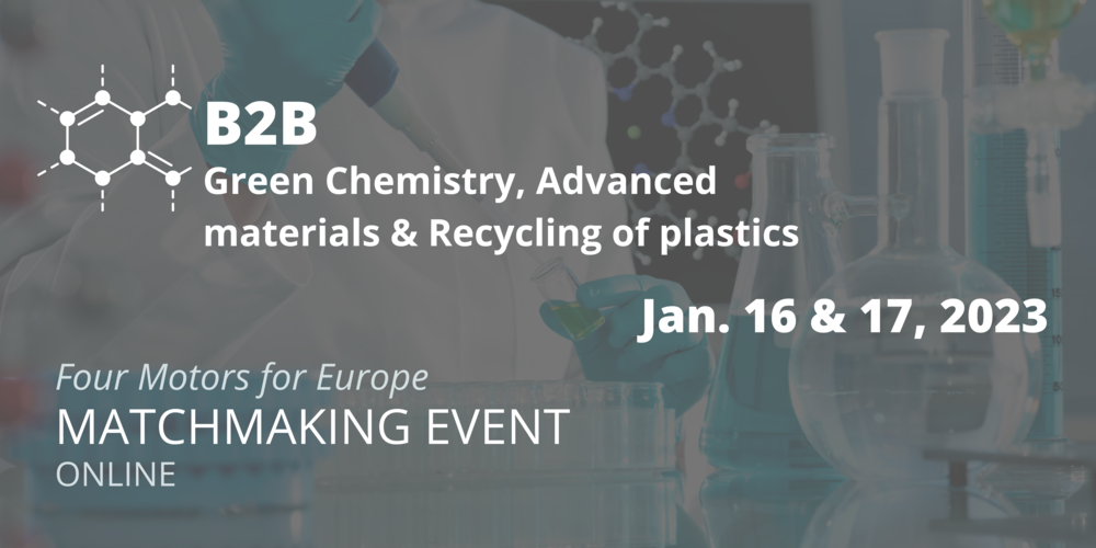 Green Chemistry, Materials and Recycling of Plastics Virtual Matchmaking Event - b2match