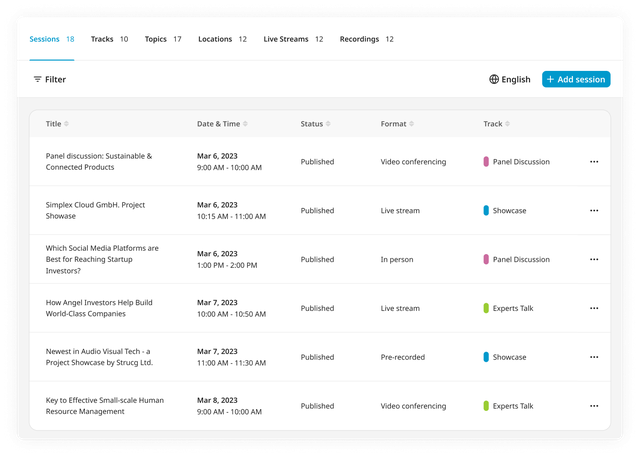 An Interactive Event Agenda That’s More Than A Schedule